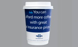 Coffee Cup Sleeve Advertising in 200 Cities