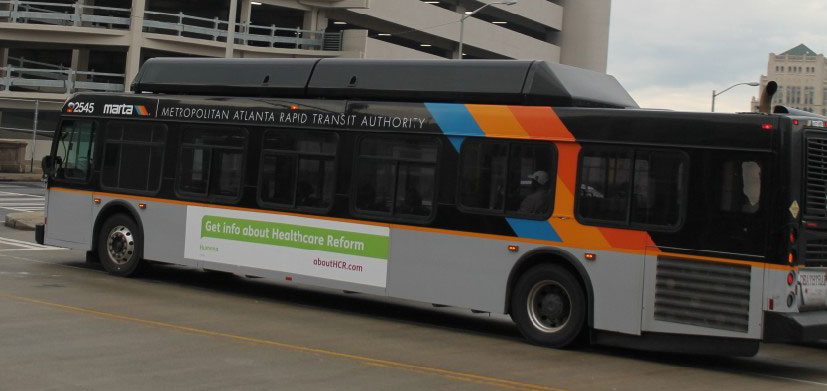 Ads on Atlanta, GA City Buses - Pics and Rates
